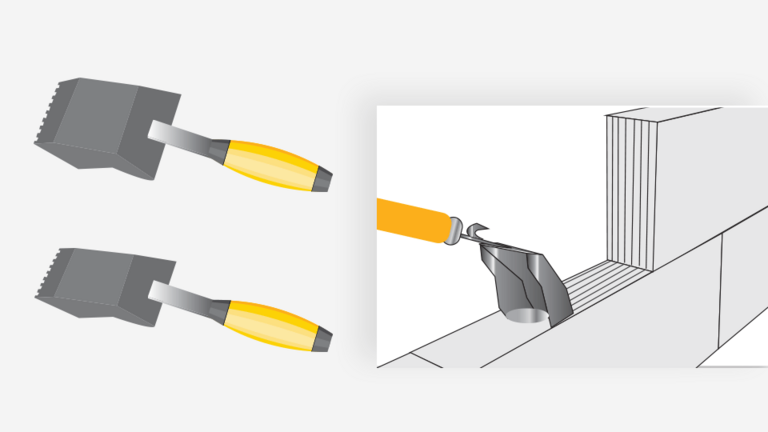 TO FIRMLY LAY LIGHTWEIGHT BLOCKS.